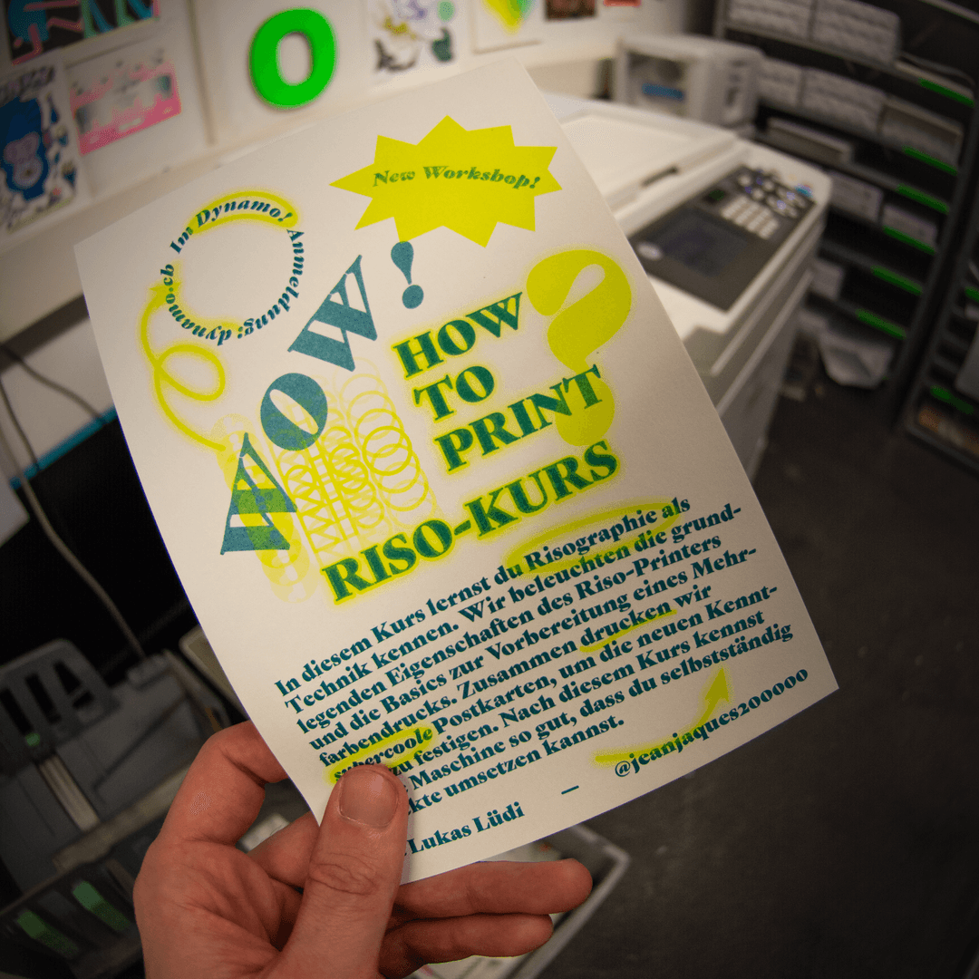 HOW TO PRINT – Riso Sonntagskurs | Dynamo Zürich